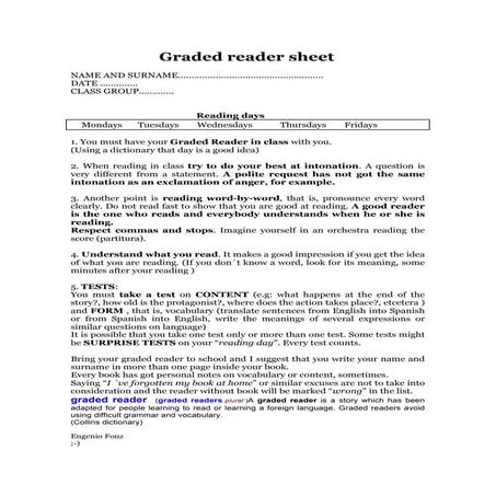 Graded readers in the classroom | PDF