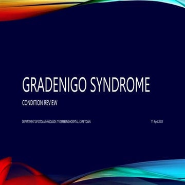GRADENIGO SYNDROME | PPTX