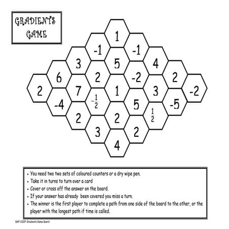Gradients game hexagon board | PPT