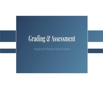 Grading & Assessment Presentation.ppt/fx | PPTX
