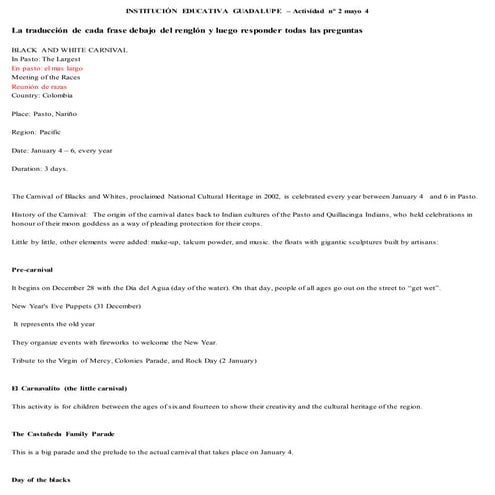 Troy Snyder | Carnaval de Negros y Blancos | PDF