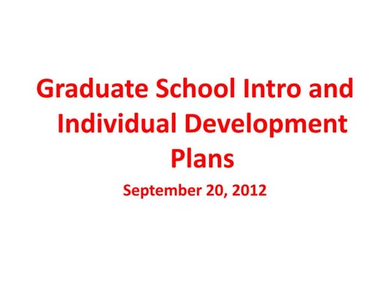 Applying to grad school | PPT