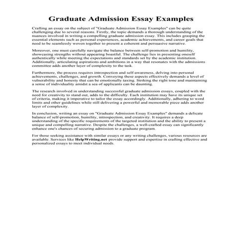 Graduate Admission Essay Examples. 005 Nursing School Admission Essay ...