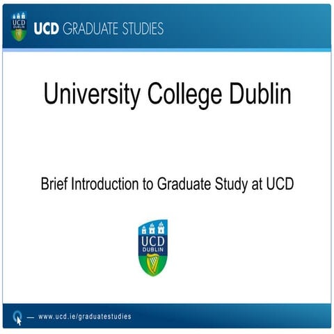 Graduate Degrees UCD | PPT