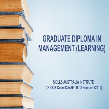 Become a general manager with our graduate diploma of management | PPT
