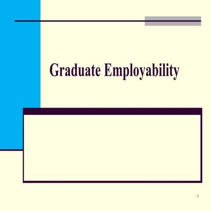 Graduate Employability | PDF