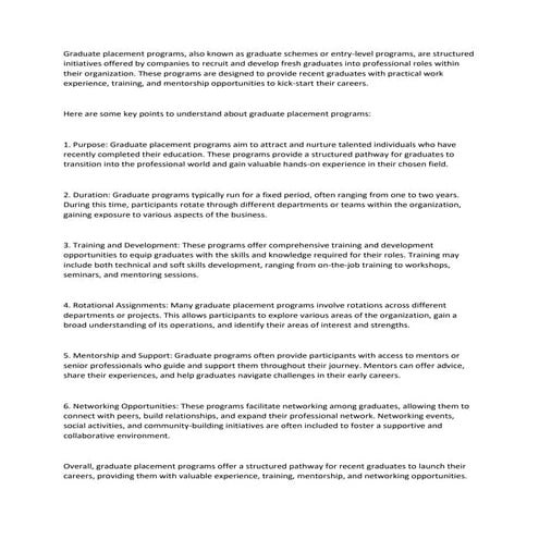 "Empowering Early Career Success: Unveiling the World of Graduate ...