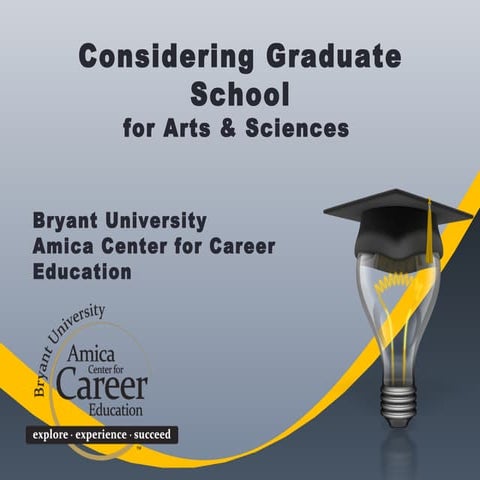 Overview of the Graduate School Application Process | PDF