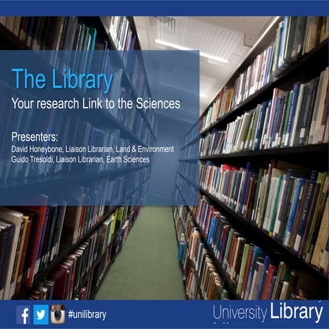 The Library - Your research Link to the Sciences | PPT