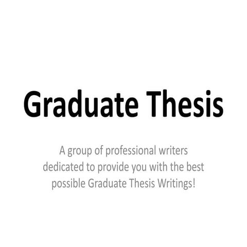 Graduate thesis | PPT