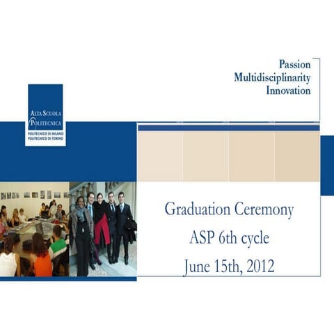 ASP Status and perspectives 2012 | PPT