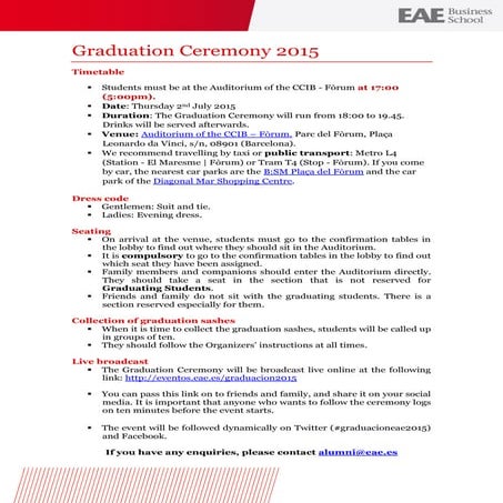 Graduation presentation 2015 | PPTX