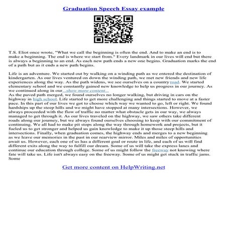 Graduation Day Essay | PDF