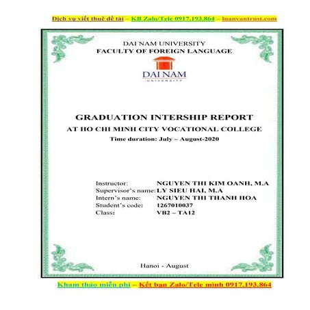 Graduation Intership Report At Ho Chi Minh City Vocational College.docx