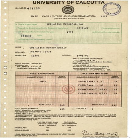 Graduation_Part2_Marksheet | PDF