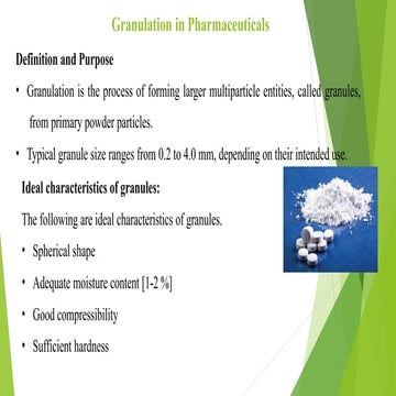 Granules - Pharmaceutics | PPTX