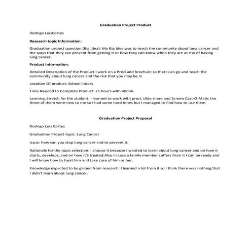 Graduation project product | PDF