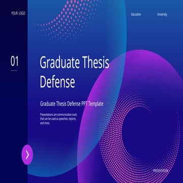 Comprehensive Graduate Thesis Defense Presentation Template for ...