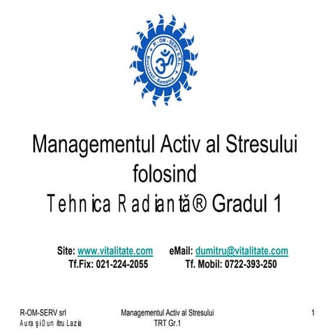 TEHNICA RADIANTĂ Gradul 1 | PDF