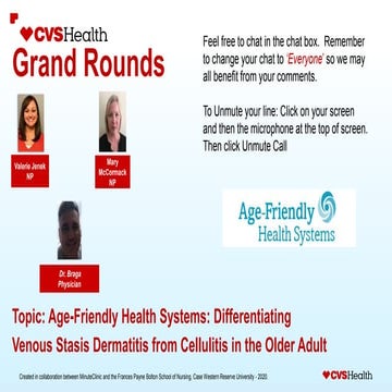 GR AFHS Diff Venous Stasis Derm from Cellulitis.-w-o CH.pptx