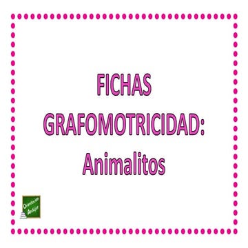 Grafomotricidad animales (1) | PDF