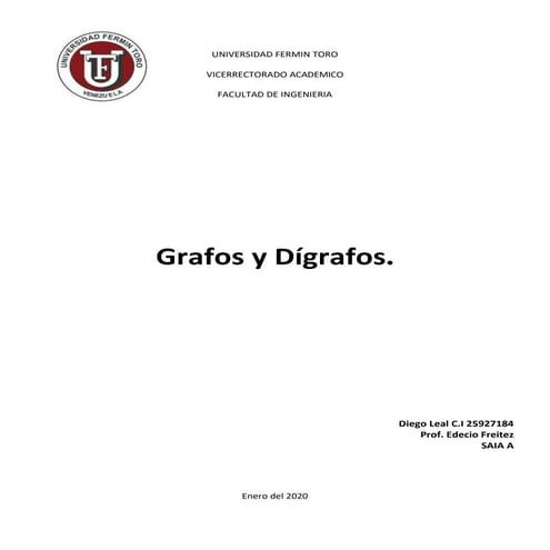 EJERCICIOS DE GRAFOS Y DIGRAFOS | PDF