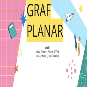 Definisi Graf planar, contoh graf planar, graf non planar, graf bidang ...