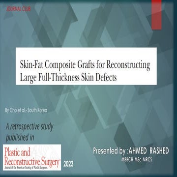 Skin-Fat Composite Grafts for Reconstructing Large Full-Thickness Skin ...
