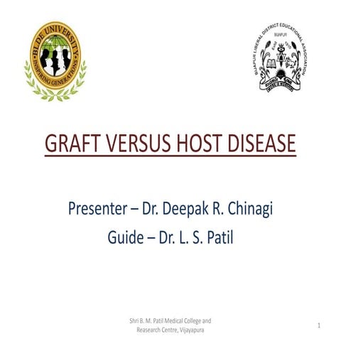 Graft versus host disease | PPTX