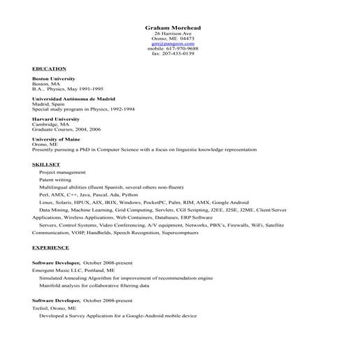 Graham Morehead | PDF