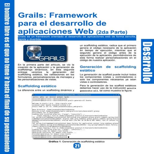 Grails: Framework para el desarrollo de aplicaciones Web No 6 | PDF