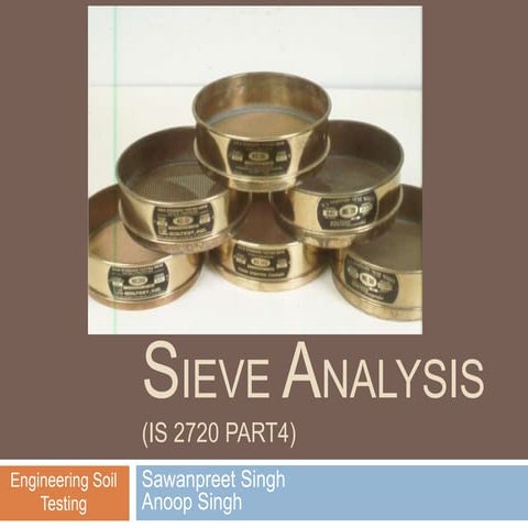 Understanding sieve analysis of sand | PDF