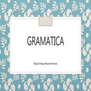 Gramatica | PPTX