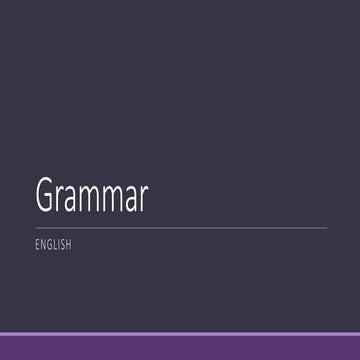Grammar | PPT