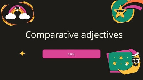 Comparative adjectives | PPTX