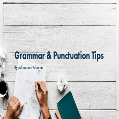 My Favourite Grammar & Punctuation Tips | PPT