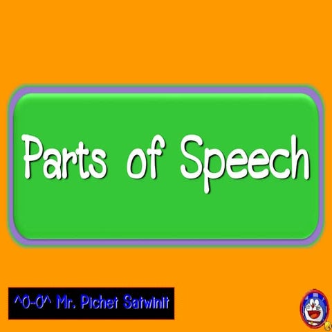 Grammar: Parts of Speech | PPTX