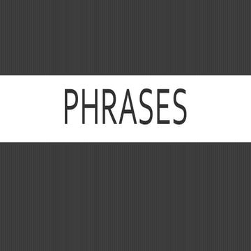 Grammar phrases and verbals/ figure of speech | PPTX