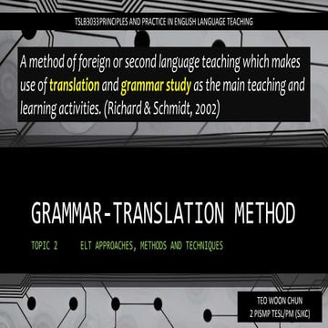 TSLB3033 Principles and Practice in English Language Teaching - Grammar ...