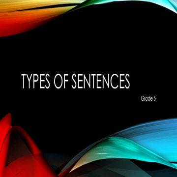 Kinds of sentences | PPTX