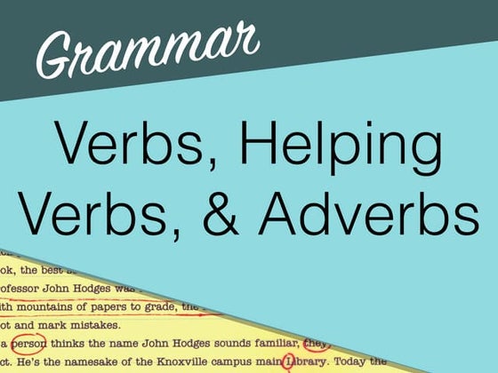Presentation On Verbs | PPTX