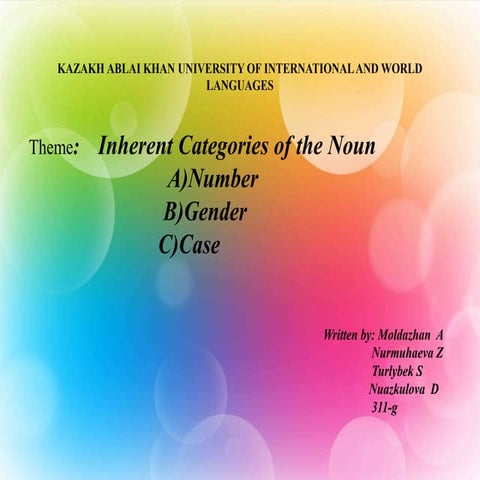 The noun. case | PPT