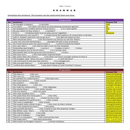 English Grammar 2 Year 4-5 | PDF