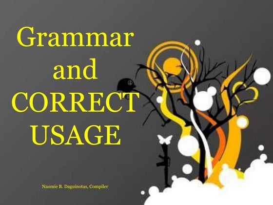 Grammar gremlins | PPT