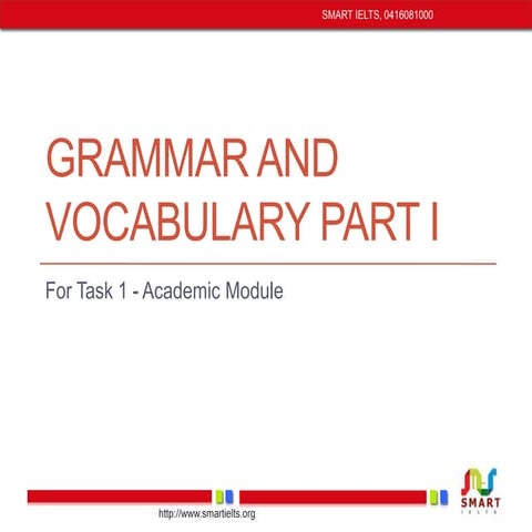 Grammar and vocabulary part I | PPTX