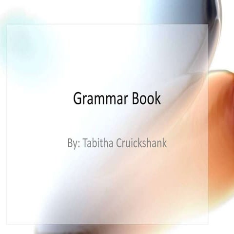 Grammar book | PPT