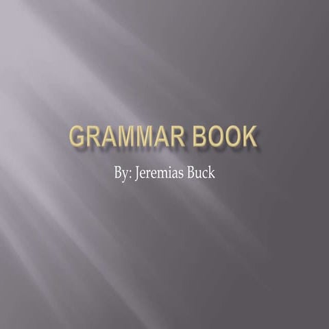 Grammar book | PPTX