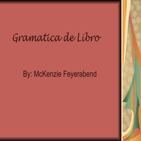 Grammar book spanish 3--3 | PPT