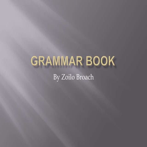 Grammar book first check | PPTX