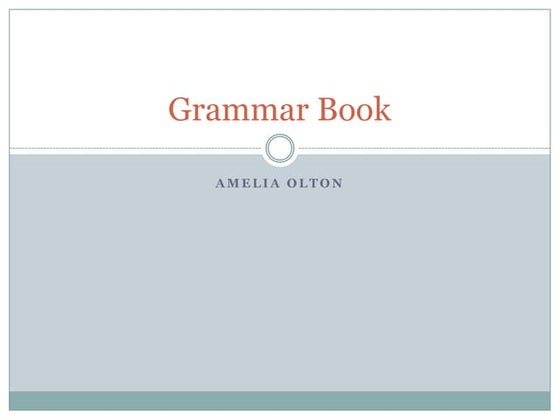 Grammar book | PPT
